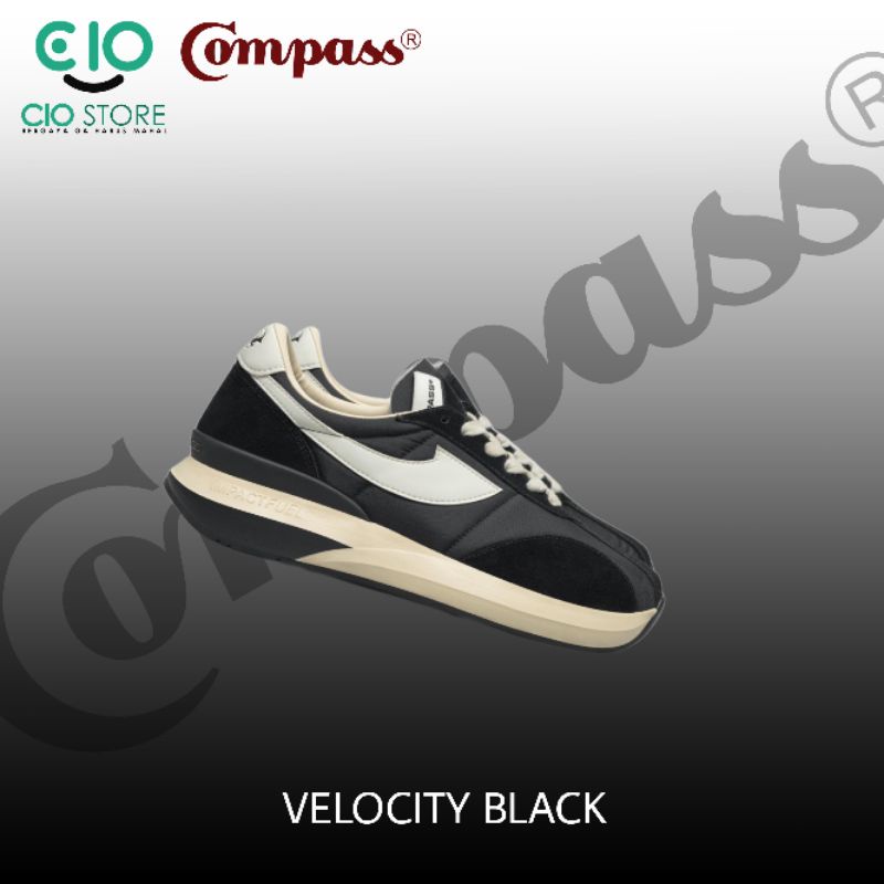 Compass velocity black white Shoes (original) | Shopee Singapore