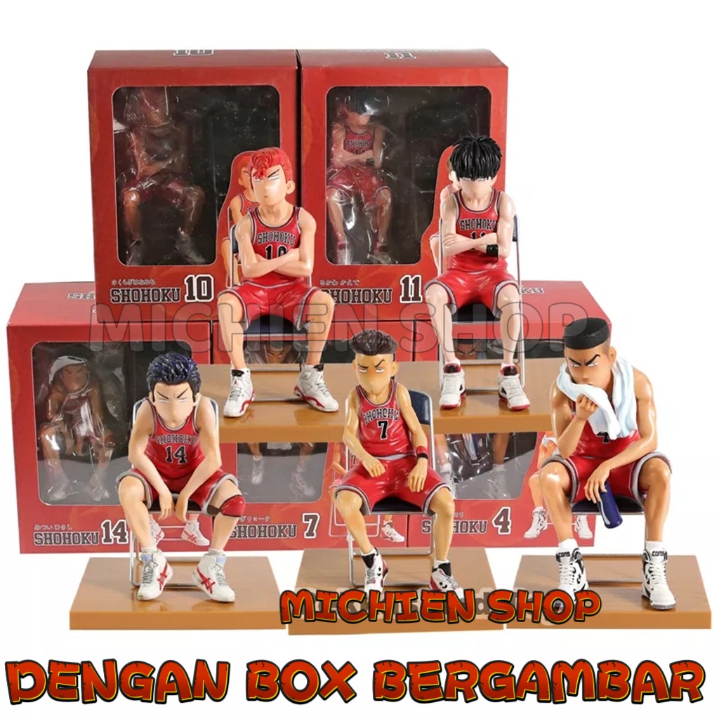 Slam dunk Figure Set Basket Team Hanamichi Sakuragi Shohoku Time Out large | Shopee Singapore