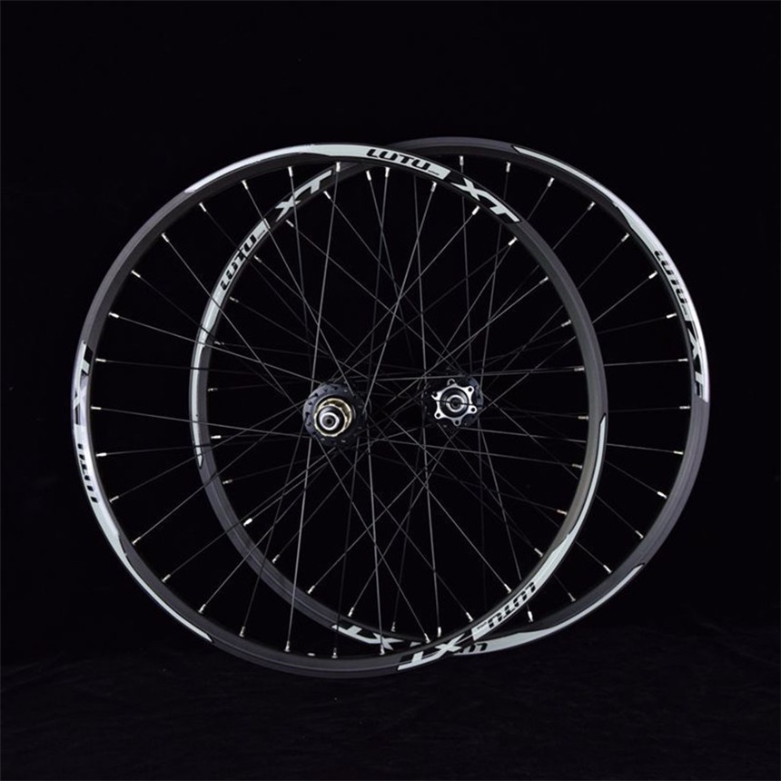 LUTU MTB Mountain Bike Bicycle Double Rim Wheelset Rims 4 Sealed ...