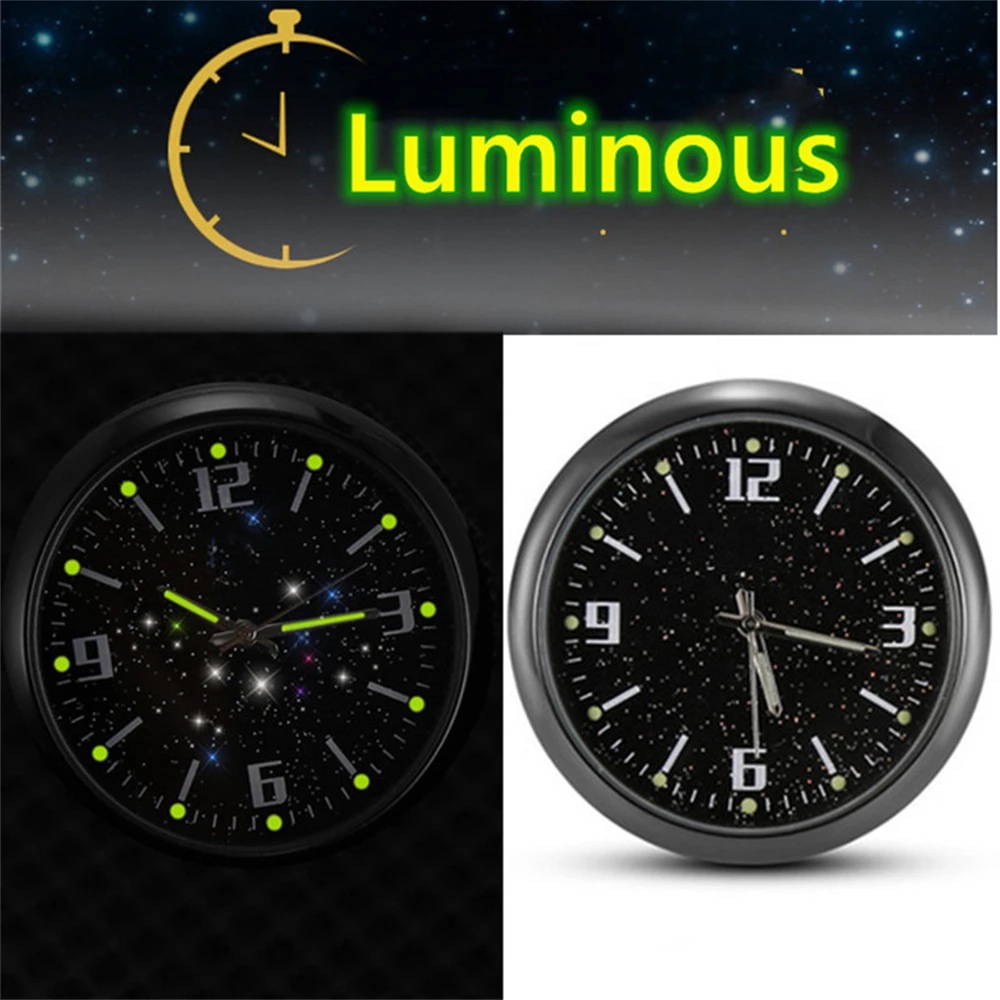 Auto Mini Luminous Clock Glow-In-Dark Small Electronic Clock Convenient ...