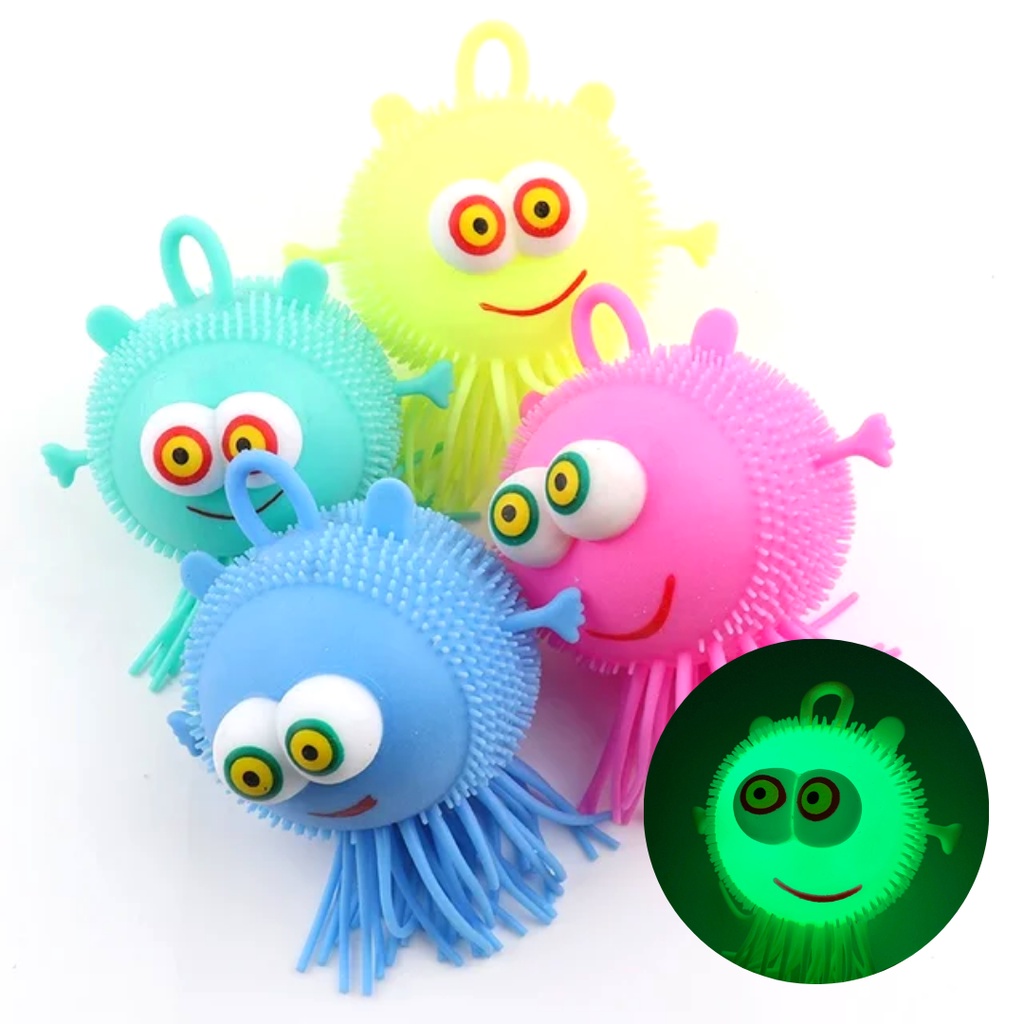 Squishy Ball LED Octopus Model Silicone Kids Toys Anti Stress Puffer ...
