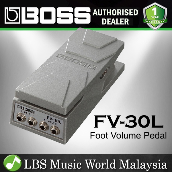 Boss FV-30L Foot Volume Pedal for Stompbox Keyboard or Digital Instrument (FV30L FV 30L ...