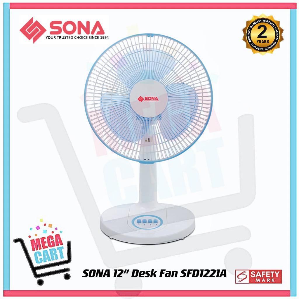 Sona 12" Desk Fan SFD 1221A | SFD1221A (2 Years Motor Warranty ...