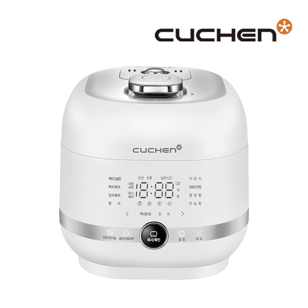 Cuchen IH Pressure Rice Cooker 6 Cups CRT-PWW0641PM White Color ...