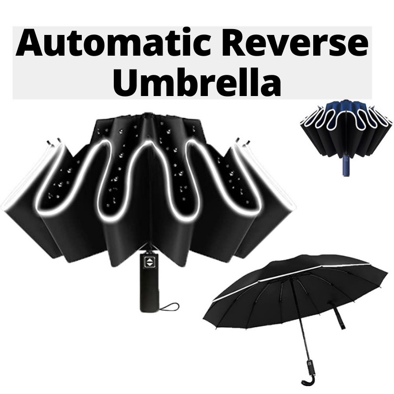 {SG} Automatic Umbrella Inverted Reverse Umbrella Anti-UV Umbrella ...