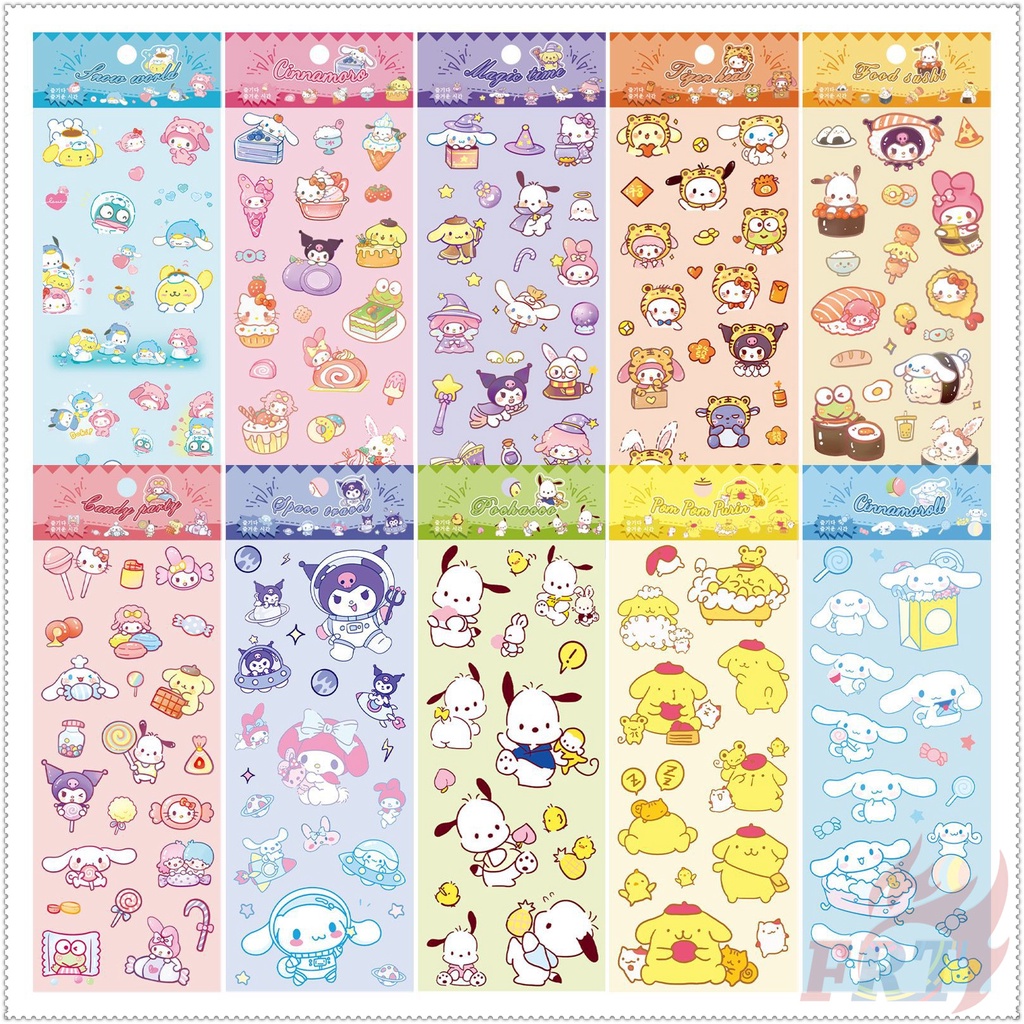 1Sheet S-Cartoon Transparent Stickers DIY Fashion Scrapbook Decals ...