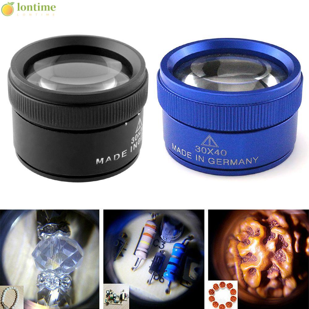 LONTIME Measuring Magnifier For Coins Stamps Jewelry Lupe 30x 40mm ...