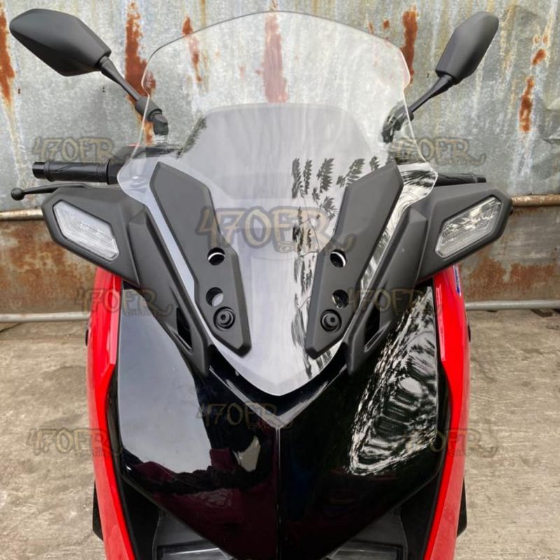 Windshield Xmax New connected 2023 sporty racer Visor Ws X-Max Yamaha ...