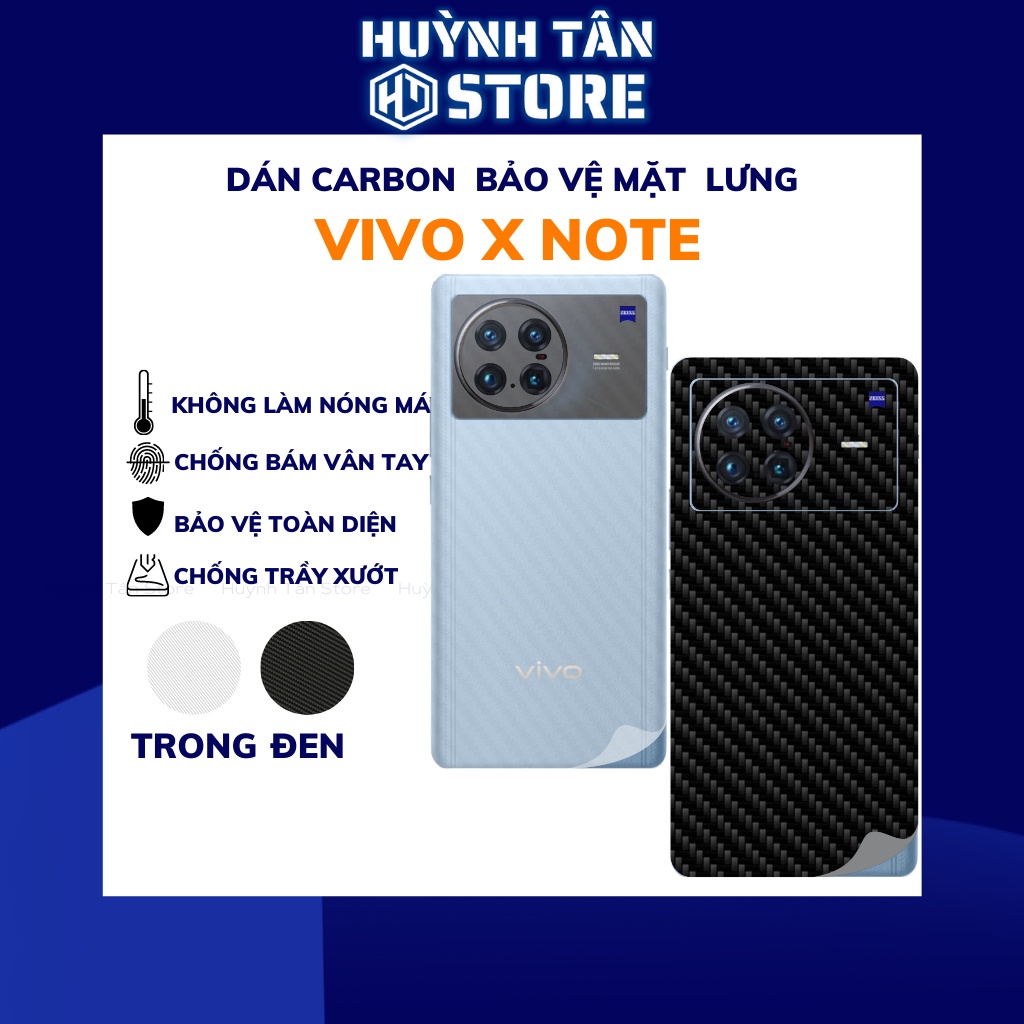 Vivo x note Clear And Black carbon Stickers Scratch-Resistant ...