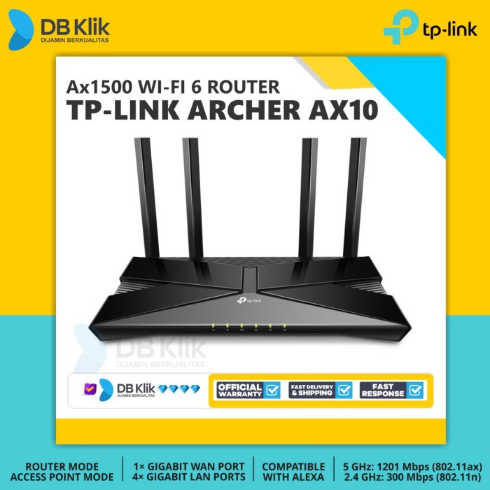 Router Tp-Link Archer Ax10 Ax1500 Dualband Gigabit Wifi 6- Tplink Ax10 ...