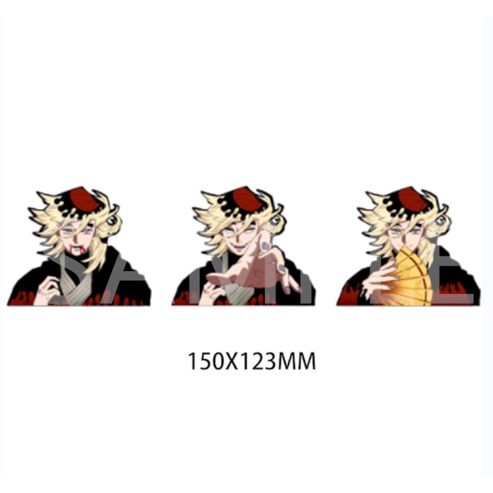 3D Motion Sticker Demon Slayer Tanjirou Nezuko Motorcycle Anime Car ...