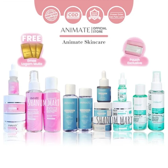 [New Packaging] ANIMATE Instant whitening Series 5 in 1 Skincare ...