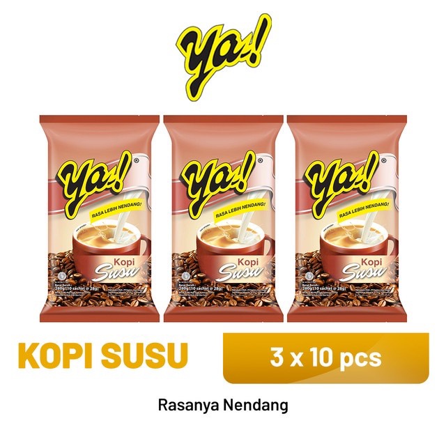 Coffee YES MILK 3 PACK (10 x 28 gr) | Shopee Singapore