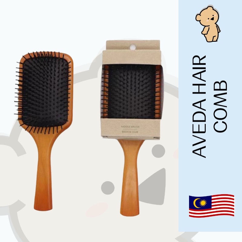 AVEDA Comb Sikat Rambut Aveda Hair Comb professional tool AVEDA Wooden ...