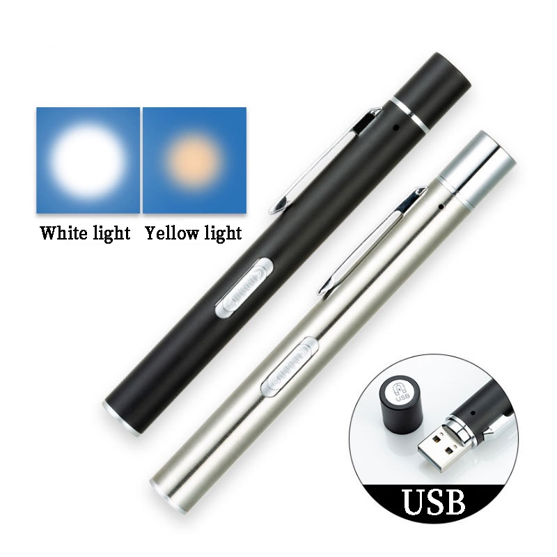 Rechargeable Mini LED Pen Medical Flashlight Waterproof Flash Light ...