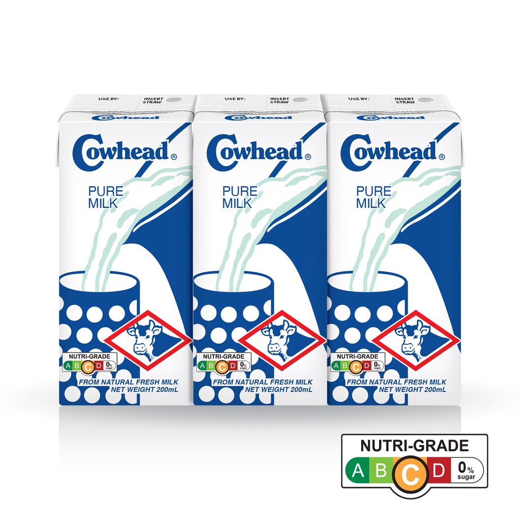 Cowhead Uht Milk Pure 3S 200Ml | Shopee Singapore