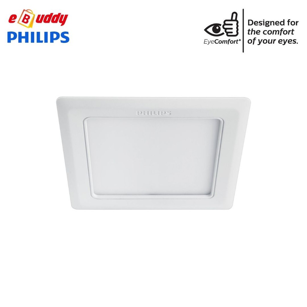 PHILIPS Marcasite LED Square Recessed Downlight 12W 3000K | Shopee ...