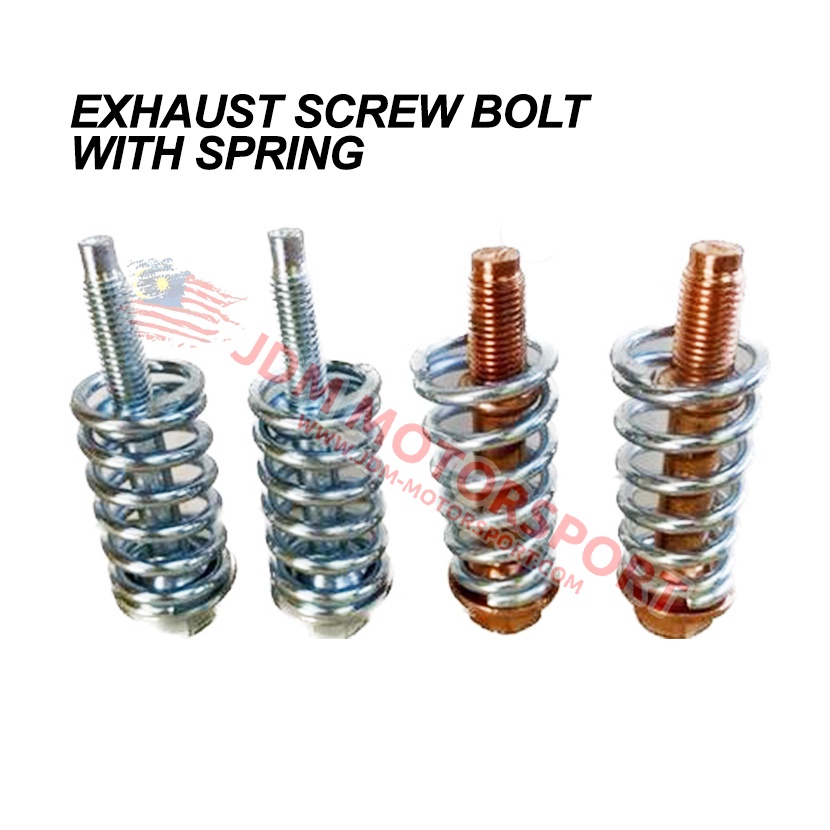 Exhaust Spring Screw Bolt Ekzos & Spring Set Universal Honda Toyota ...