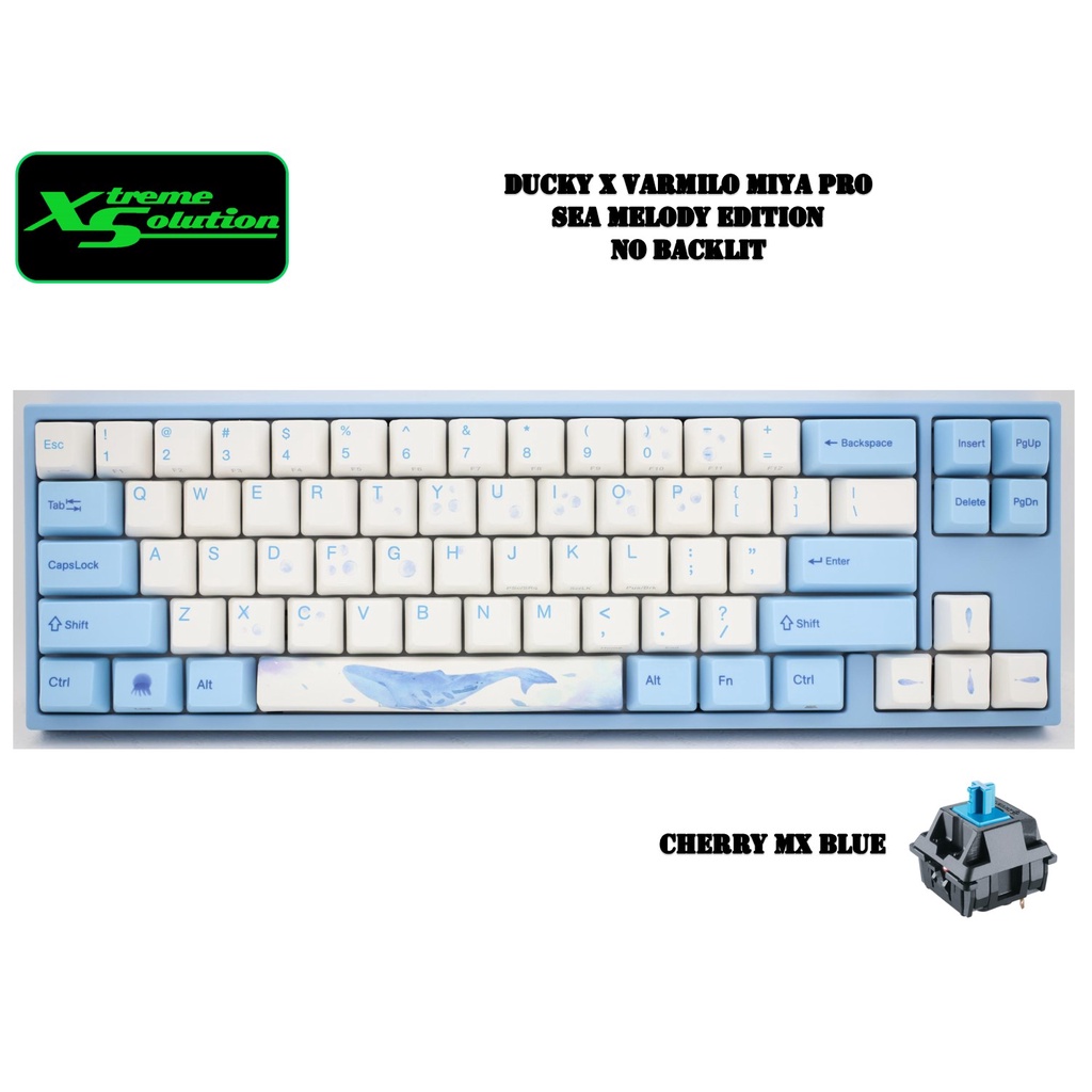 Ducky X Varmilo Miya Pro Sea melody Edition - Wired No Backlit ...