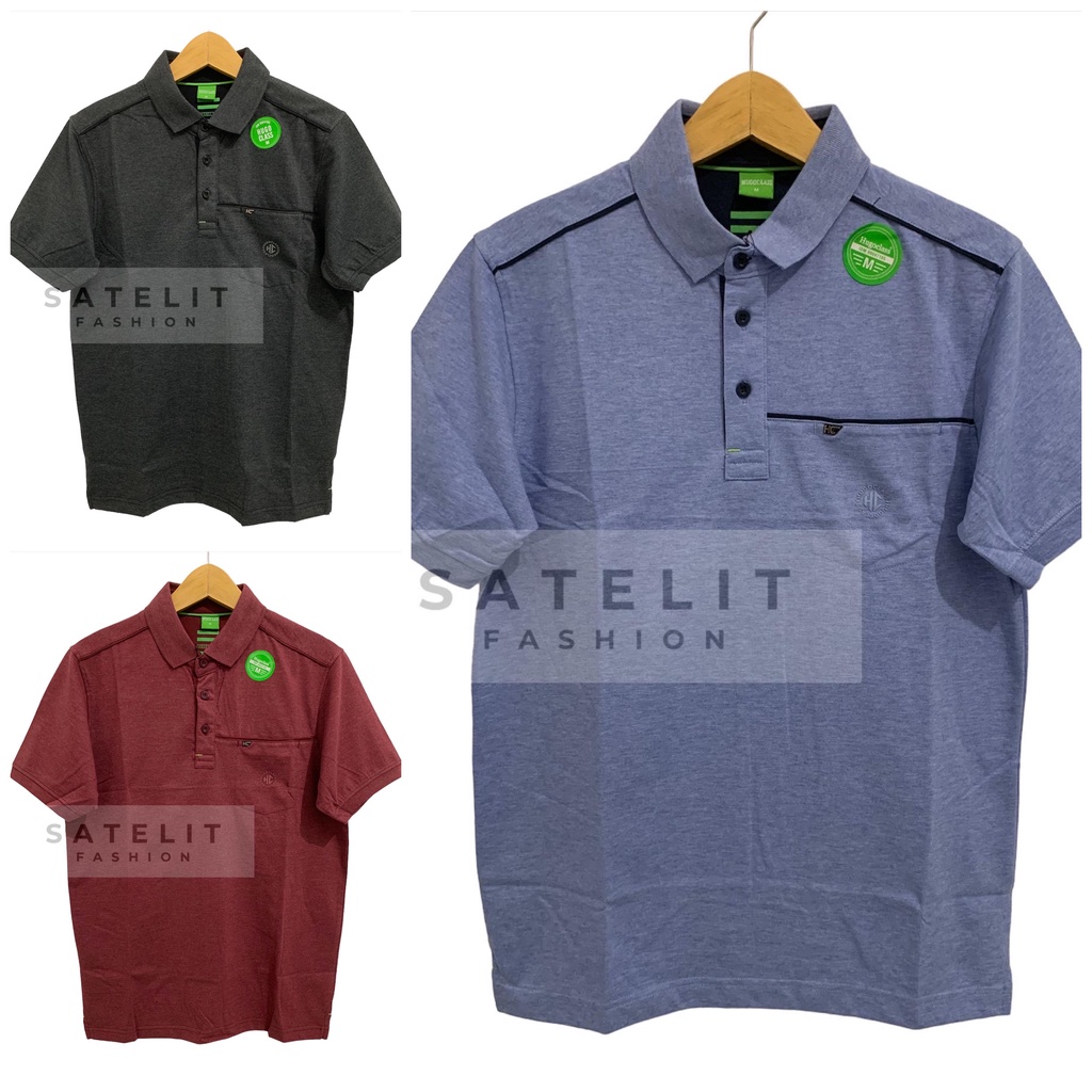 Hugo Class Original Men's Polo Collar Shirt Polos Misty Pockets ...