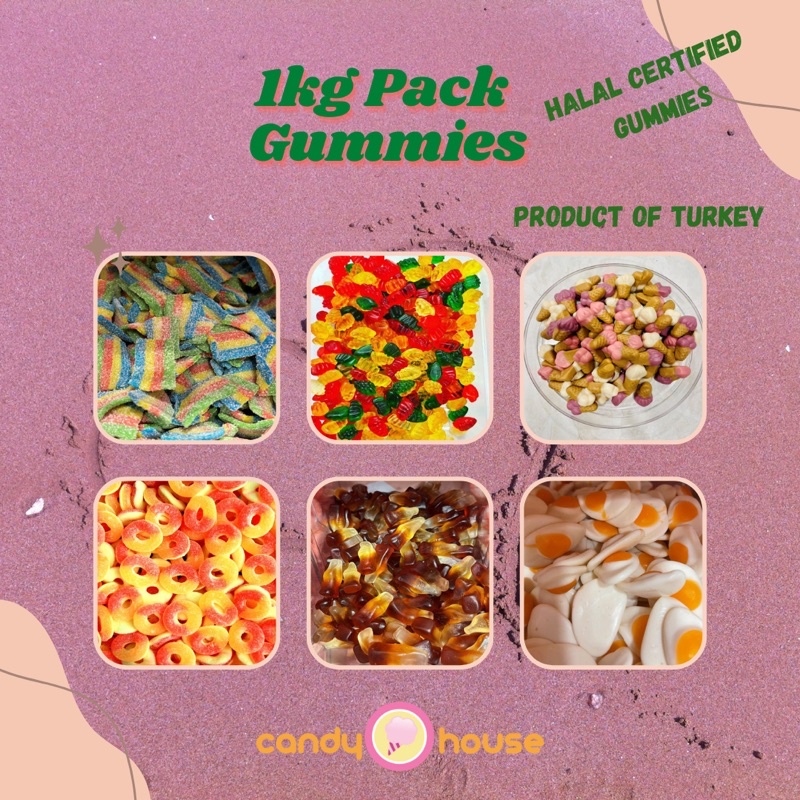Top Premium Gummy Candy (1kg Pack) - Halal certified | Shopee Singapore
