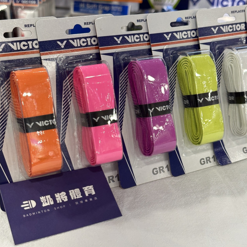 [Kaijiang Sports Badminton Store] VICTOR GR160 Thickened Grip Cloth Leather Sticky Durable ...