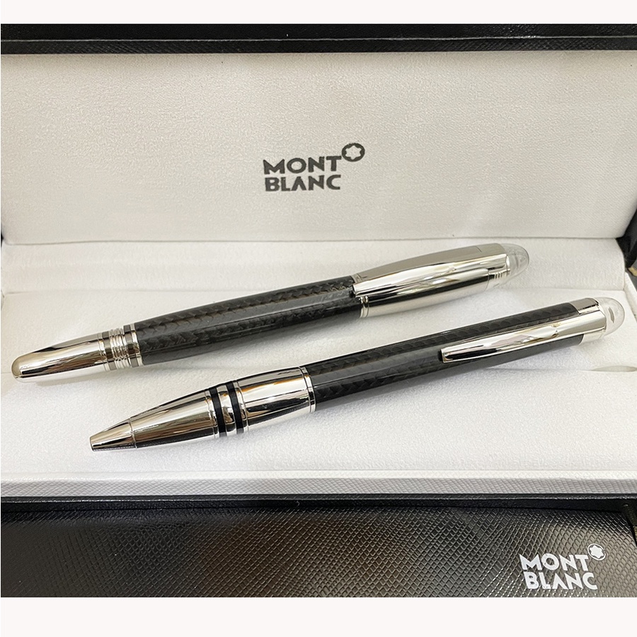 Mont Black Carbon Fiber Fountain Rollerball Ballpoint Pen Stationery ...
