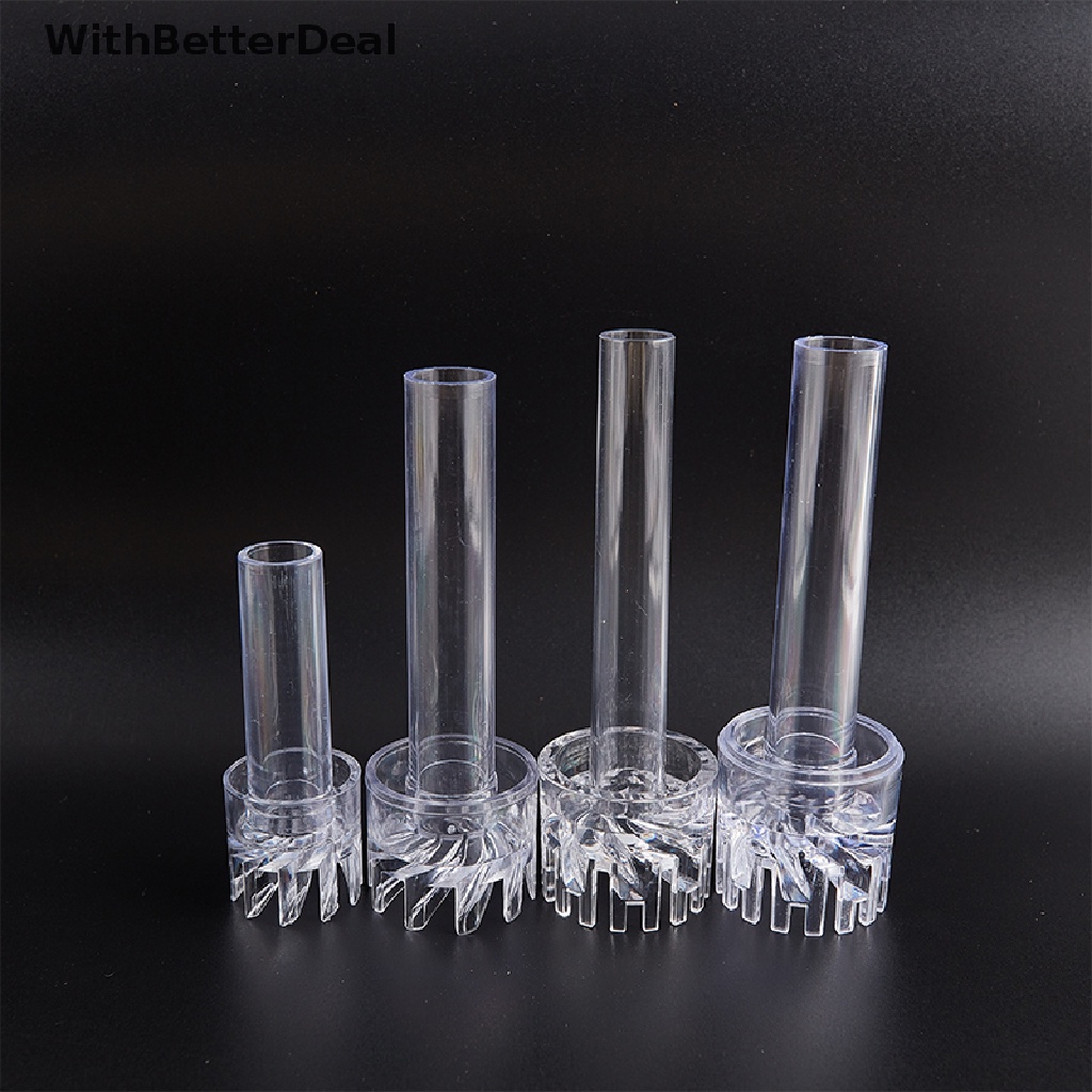wit Aquarium Skimmer Acrylic Lily Pipe Spin Surface Inflow Water Plant ...