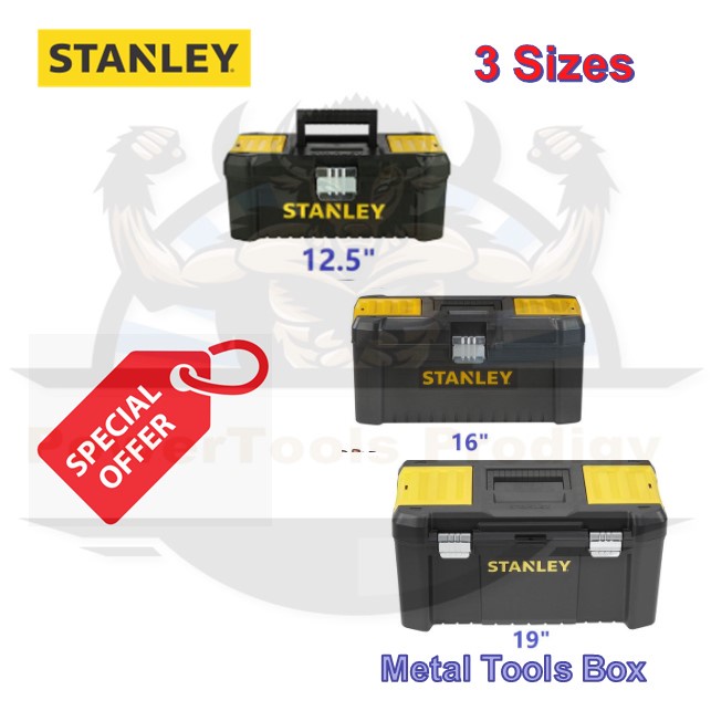 STANLEY TOOLBOX WITH METAL LATCHES/ TOOLS BOX/ TOOL BOX STORAGE ...