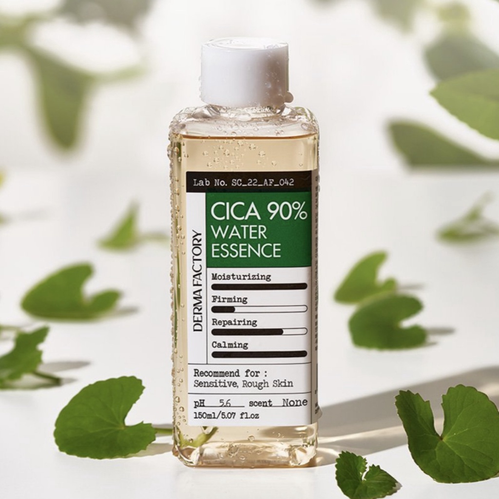 DERMA FACTORY Cica 90% Water Essence 150ml Skin Soothing Moisturizing ...