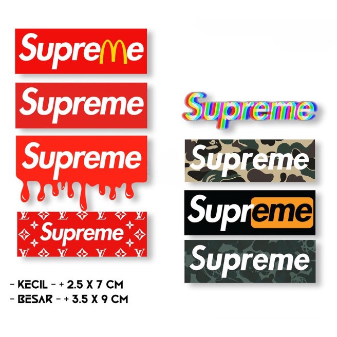 Supreme Hype Brand Logo Sticker Unique Motorcycle Car Sticker ...