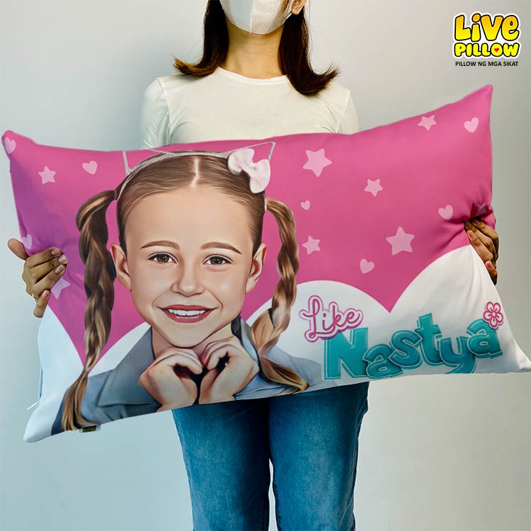 LIVEPILLOW Like Nastya Merchandise Rectangular Pillow (3 Available ...