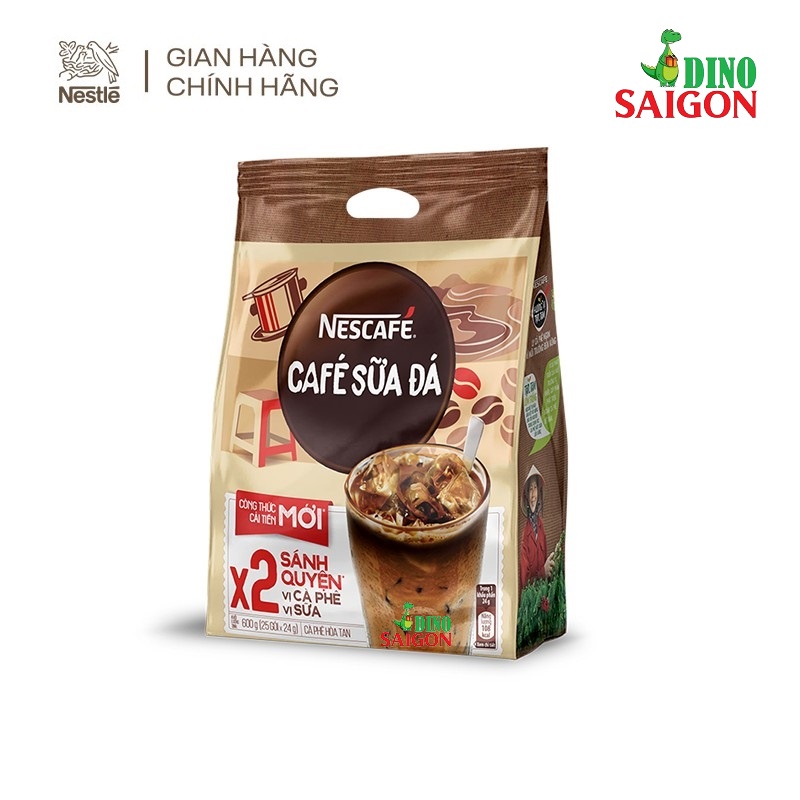 Nescafe 3in1 instant coffee with iced milk coffee (Bag of 25 packs, Box ...