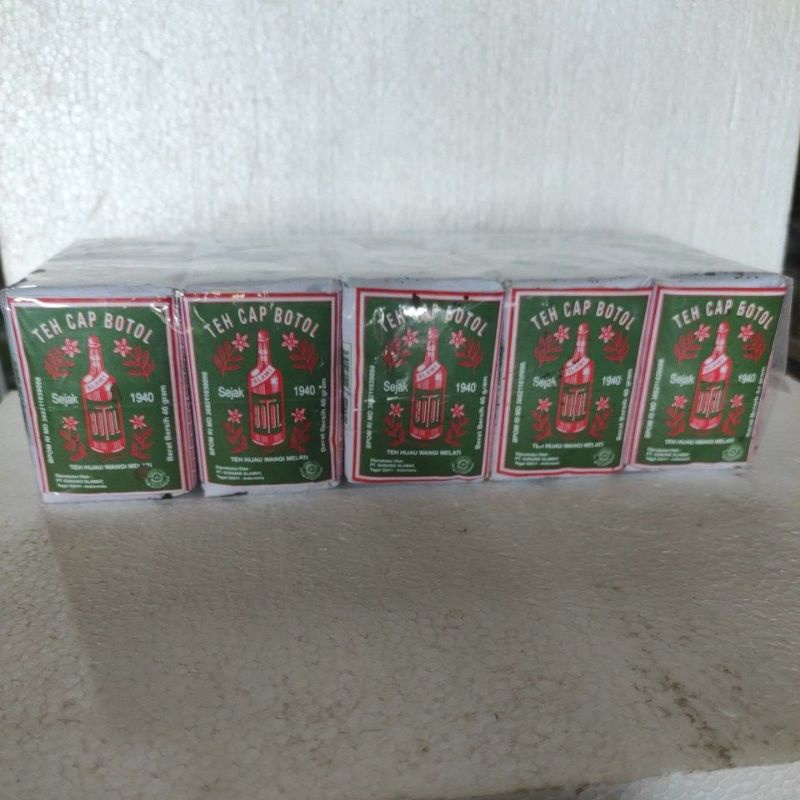 HIJAU Botol Cap Tea (Jasmine scented green tea) 1 pack (10 small boxes ...