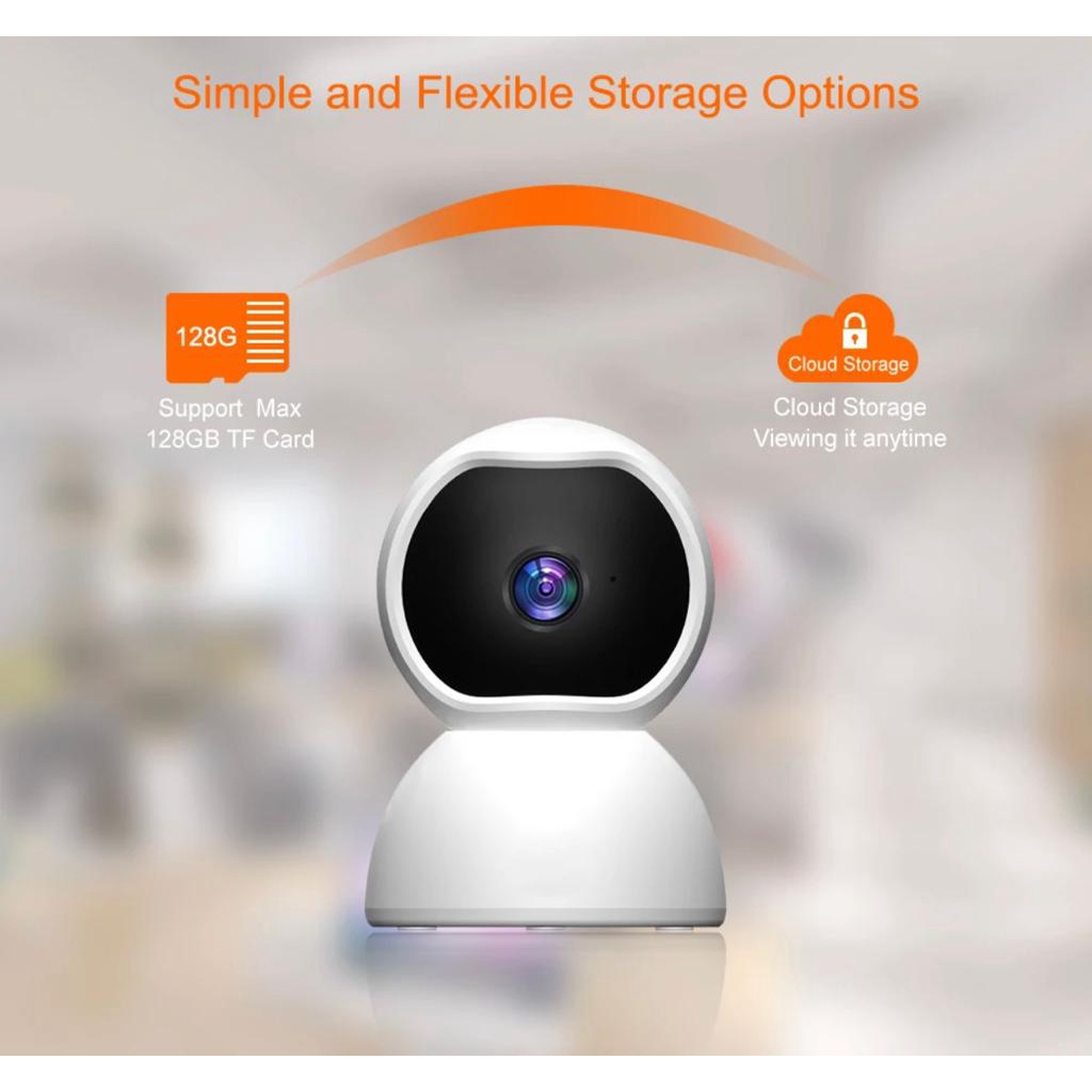 V380 AI-Powered Indoor WiFi Security Camera - 1080P HD, 360 Degree ...