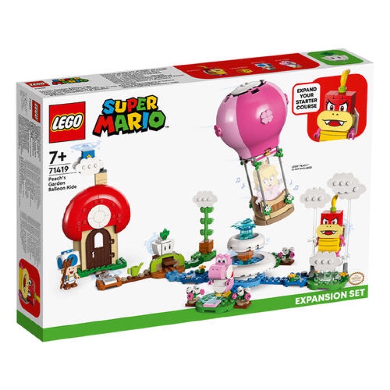 LEGO 71419 Super Mario Peach's Garden Balloon Ride Expansion Set ...