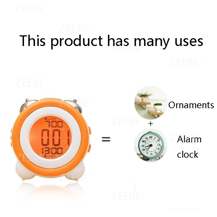 ZEEBE Loud Digital Alarm Clock LED Heavy Sleepers With Loud Sound Desk ...