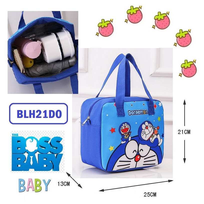 Local Cute Cartoon Kitty Doraemon Thick Waterproof Bento Lunch Bag ...