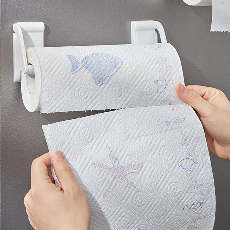 Kitchen Towel Tissue Paper Roll Holder Toilet Magnetic Adjustable ...