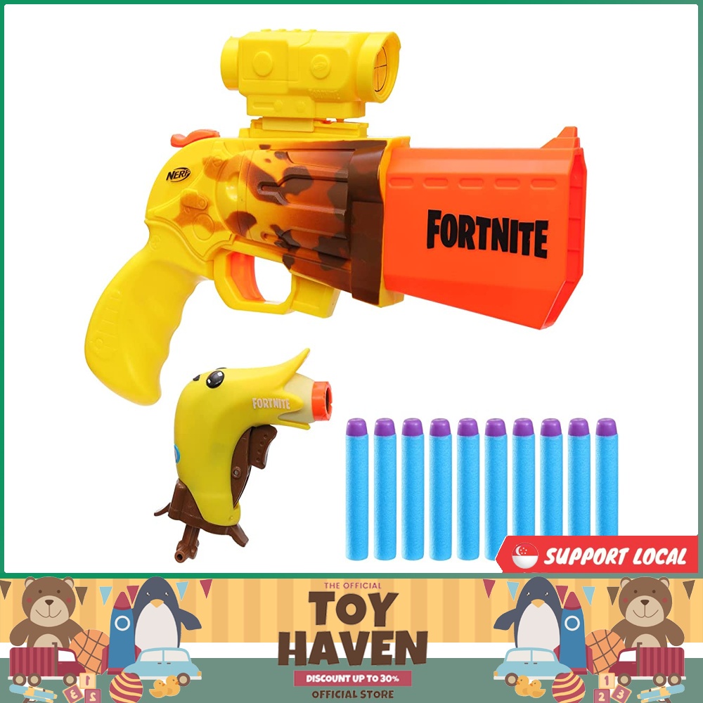 [sgstock] NERF Fortnite 2-Blaster Peely Pack Includes SR-Ripe Blaster ...