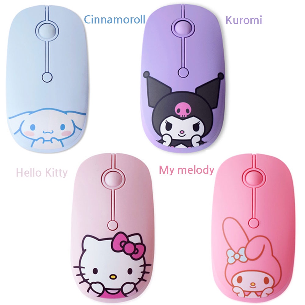Hello Kitty Cinnamoroll Kuromi My Melody Wireless Mouse Computer ...