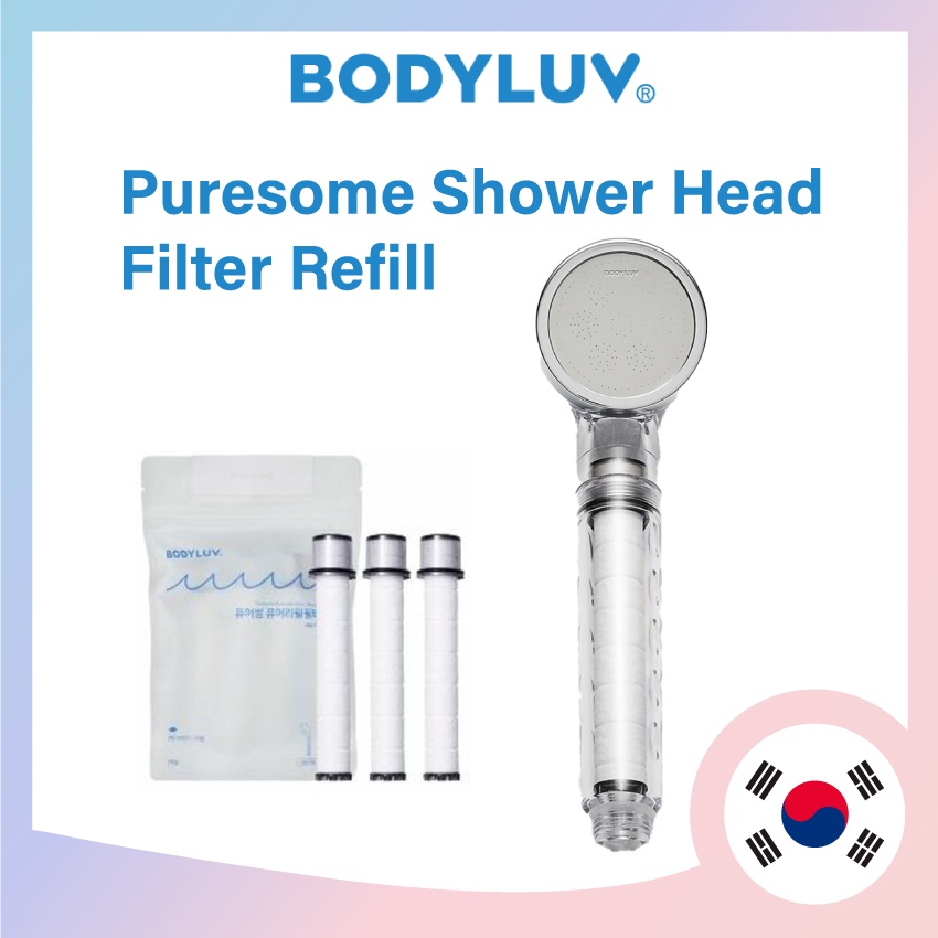 *Ready Stock* [ BODYLUV ] Puresome Shower Head / Refill Filter Set (3ea) From Korea | Shopee ...