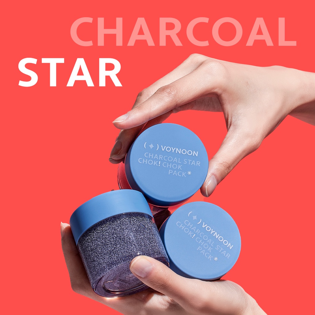 [VOYNOON] Charcoal Star Chok Chok Pack 55g (Wash Off Pack) | Shopee ...