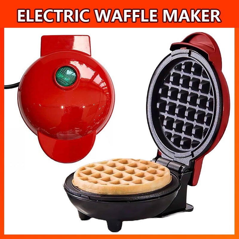[SG Ready Stock] Mini Electric Waffle Maker Portable Sandwich Breakfast ...