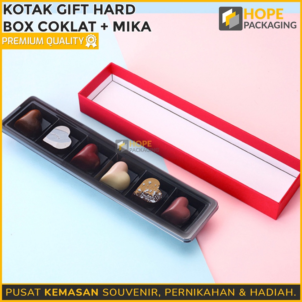 Chocolate + Mica Hard Box Gift Box (CONTENTS OF 6) / Valentine's ...