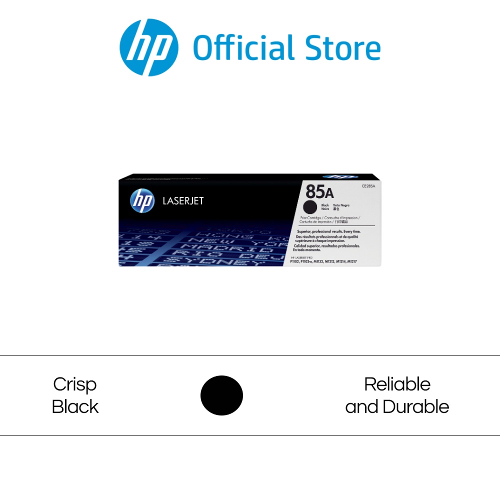 HP 85A Black LaserJet Toner Cartridge - LaserJet Pro P1100 Printer ...