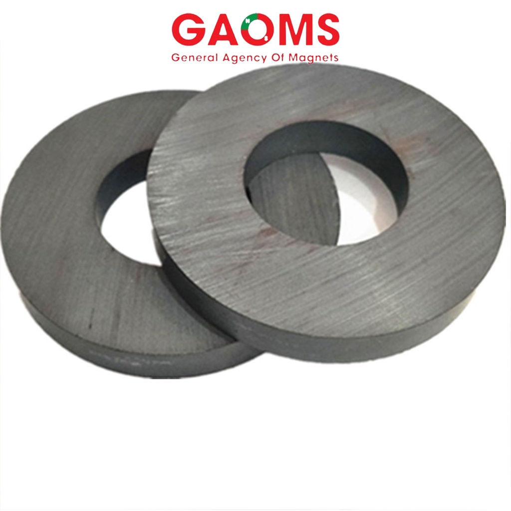 Gaoms Black Magnet with Hole 45x8 Hole 19mm, Ceramic Magnet, Permanent ...