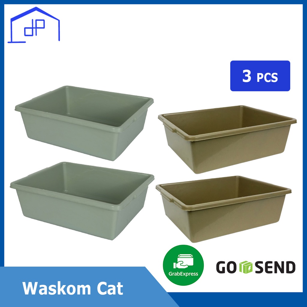 (3PCS) - Plastic Box Basin / Cat Litter Box / Cat Basin / Cat Basin ...