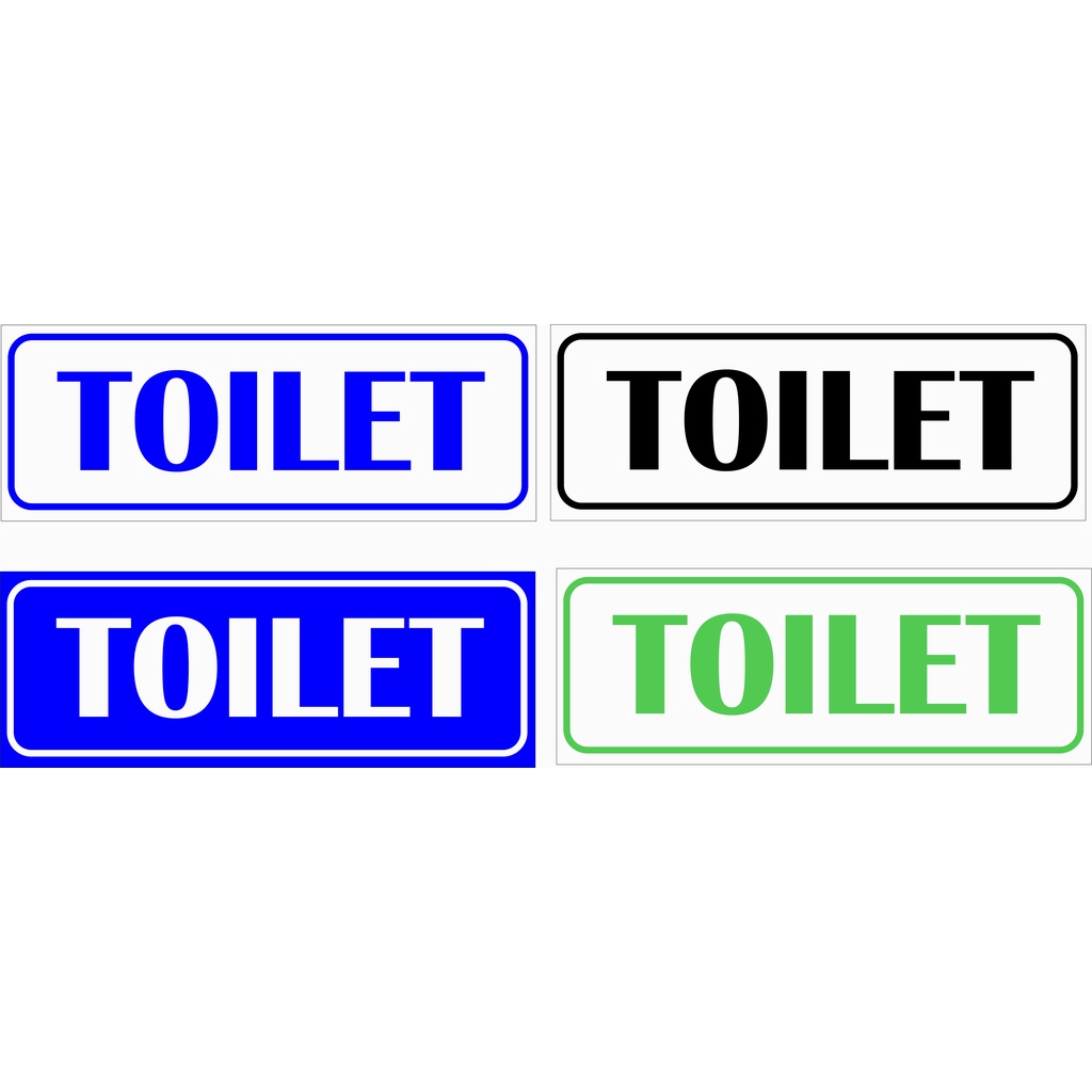 Acrylic/toilet Vinyl Sticker/Bathroom/WC Sticker | Shopee Singapore