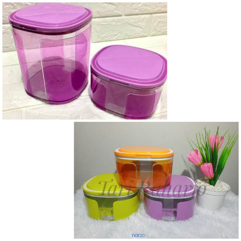 Window canister 700ml Tupperware crystal window jar | Shopee Singapore